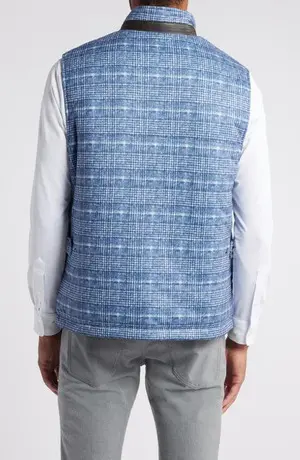 Johnston & Murphy Upton Quilted Reversible Vest - Navy