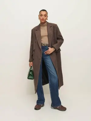 REFORMATION Lucas Overcoat - Brown