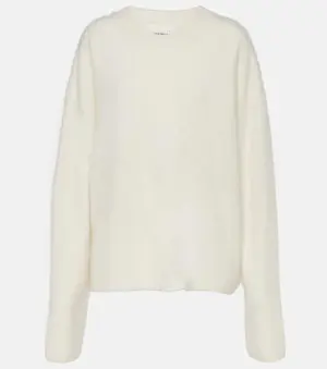 LISA YANG Natalia Brushed Cashmere Sweater - Neutrals
