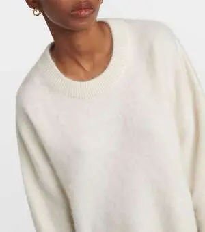 LISA YANG Natalia Brushed Cashmere Sweater - Neutrals