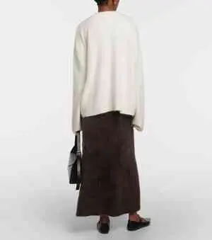 LISA YANG Natalia Brushed Cashmere Sweater - Neutrals