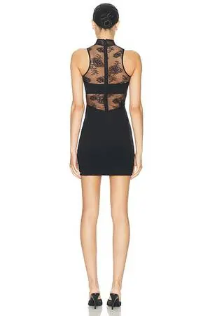 FLEUR DU MAL Bouquet Lace And Jersey Midi Dress