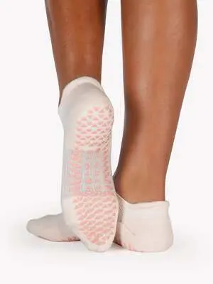 POINTE STUDIO Union Full Foot Grip Socks Baby Pink