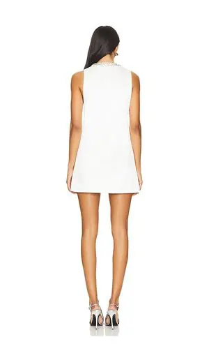 Retrofete Nancie Embellished Mini Dress - White | Editorialist