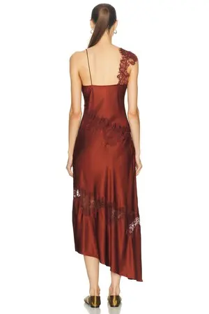 A.L.C. Stella Lace-Trimmed Dress In Bosco - 38% Off | Editorialist