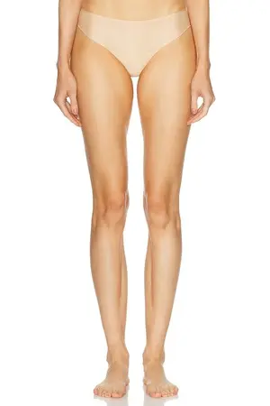 Wolford Skin String Panty In Nude - Clay