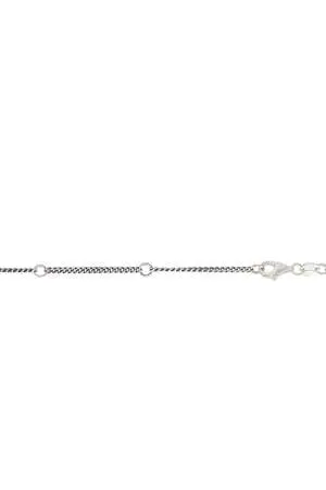 SERGE DENIMES Ethereal Feather Necklace In Metallic - Silver