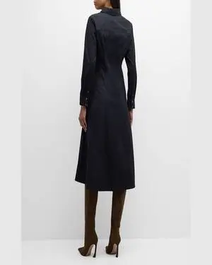 Veronica Beard Goldie Midi Shirtdress