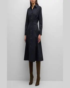 Veronica Beard Goldie Midi Shirtdress