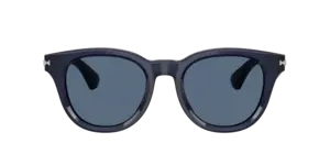 Burberry Round Frame Sunglasses - Dark Blue