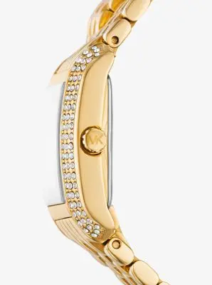 MICHAEL MICHAEL KORS PETITE EMERY TWO-TONE DOUBLE WRAP WATCH Petite Emery Pavé Gold-Tone Double Wrap Watch in GOLD - Sale  main image 3