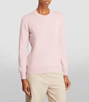 Harrods Cashmere Crew-neck Sweater - Pink