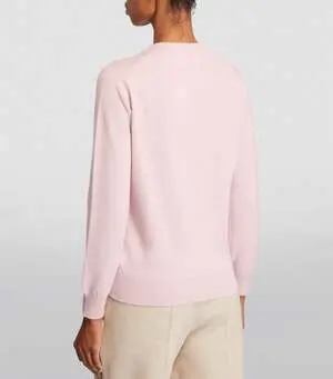 Harrods Cashmere Crew-neck Sweater - Pink