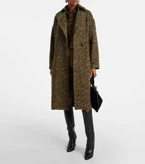 MARANT ETOILE Horia Wool-blend Wrap Coat
