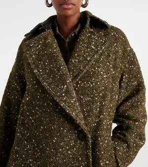 MARANT ETOILE Horia Wool-blend Wrap Coat