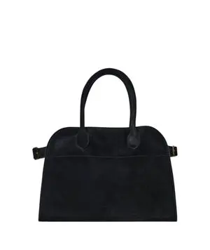 THE ROW Soft Margaux 10 Suede Top-handle Bag