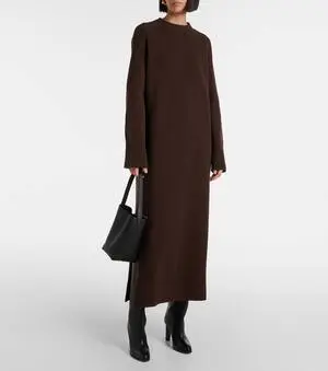 FFORME Ainsley Wool And Cashmere Shift Dress - Brown