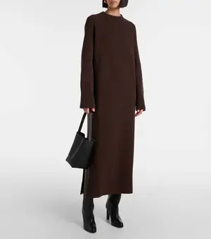 FFORME Ainsley Wool And Cashmere Shift Dress - Brown