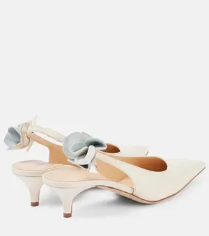 Magda Butrym Bridal Leather Slingback Pumps