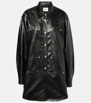 MARANT ETOILE Ayali Faux Leather Mini Dress