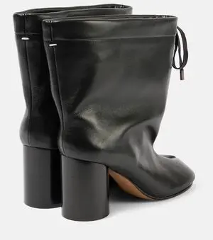MAISON MARGIELA Tabi Drawstring Leather Ankle Boots