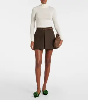 AQUAZZURA Velvet Slingback Flats With Flower Detail