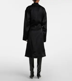 TOTEME Paneled Satin Midi Skirt