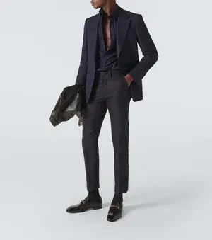 TOM FORD Wool, Mohair, And Silk Suit Jacket