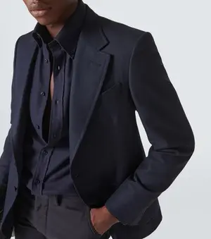 TOM FORD Wool, Mohair, And Silk Suit Jacket