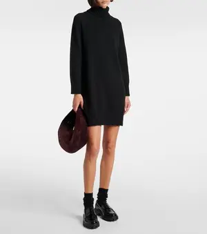 Max Mara Trudy Wool Turtleneck Sweater Dress
