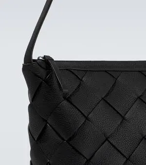 Bottega Veneta Diago Leather Shoulder Bag - Black