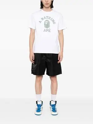 A BATHING APE Logo Print T-shirt - White