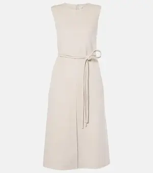 Max Mara Simone Virgin Wool Midi Dress