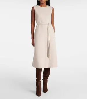 Max Mara Simone Virgin Wool Midi Dress