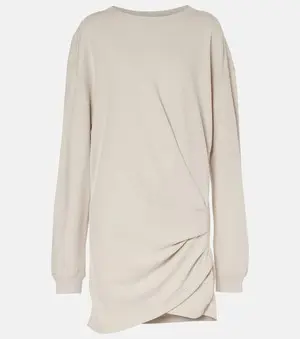 MARANT ETOILE Pipper Draped Mini Dress - Beige