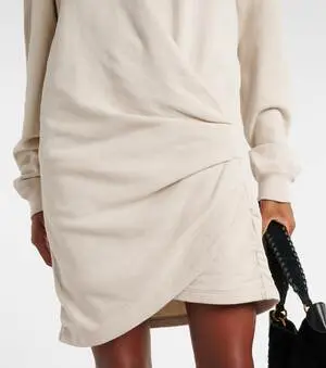 MARANT ETOILE Pipper Draped Mini Dress - Beige