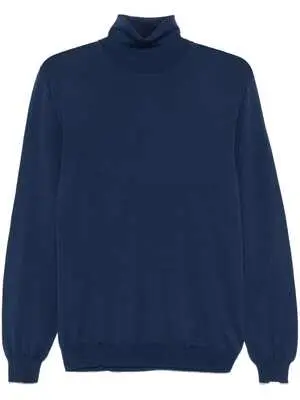 ZANONE Roll-neck Sweater - Blue