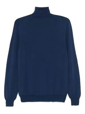 ZANONE Roll-neck Sweater - Blue
