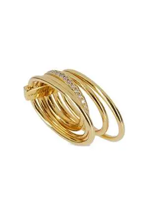 PANCONESI Solar Crystal Statement Ring - Gold
