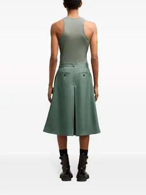 AMI Paris Paneled Wide Leg Shorts