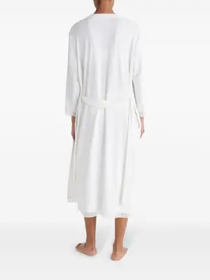 ERES Violette Lace Trim Robe - White