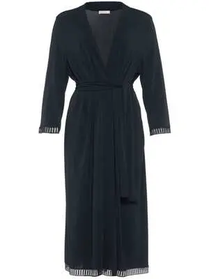 ERES Violette Lace Trim Robe - Blue