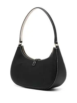 AGNES B. Logo-lettering Leather Shoulder Bag