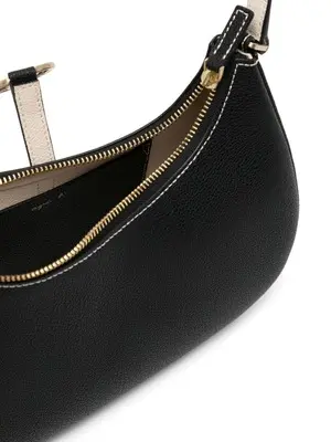 AGNES B. Logo-lettering Leather Shoulder Bag