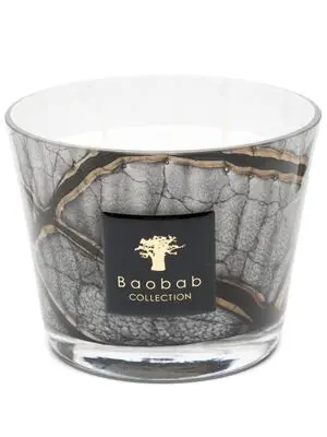 BAOBAB Stones Marble Candle - Silver