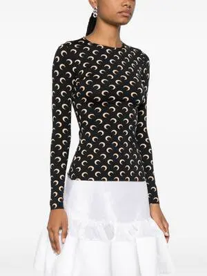 MARINE SERRE Moon-print T-shirt