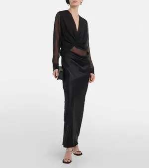 Christopher Esber Silk Georgette Blouse