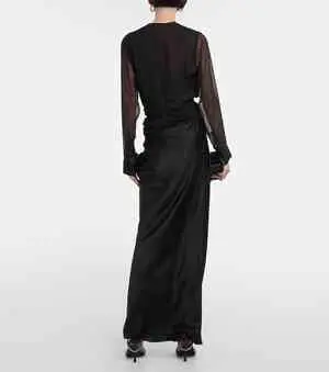 Christopher Esber Silk Georgette Blouse