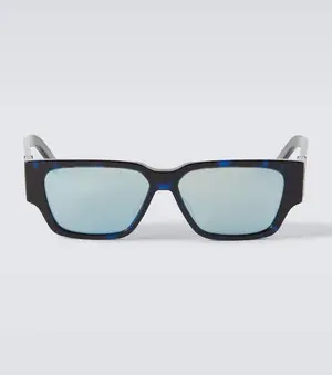 Dior Cd Diamond S5i Rectangular Sunglasses - Blue