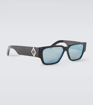 Dior Cd Diamond S5i Rectangular Sunglasses - Blue